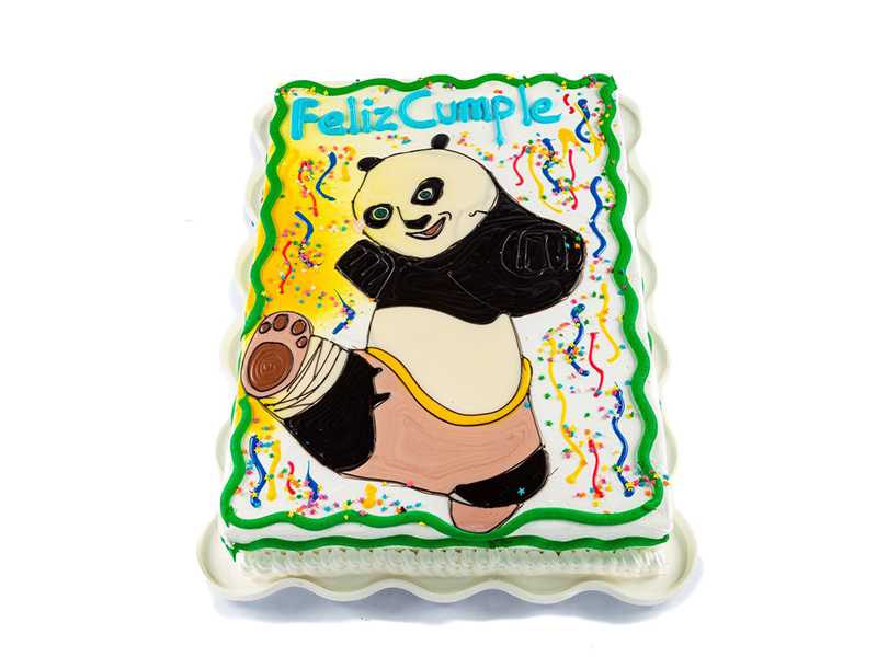 Pastel de Kung Fu Panda / Po ataca - Pastelería Lecaroz