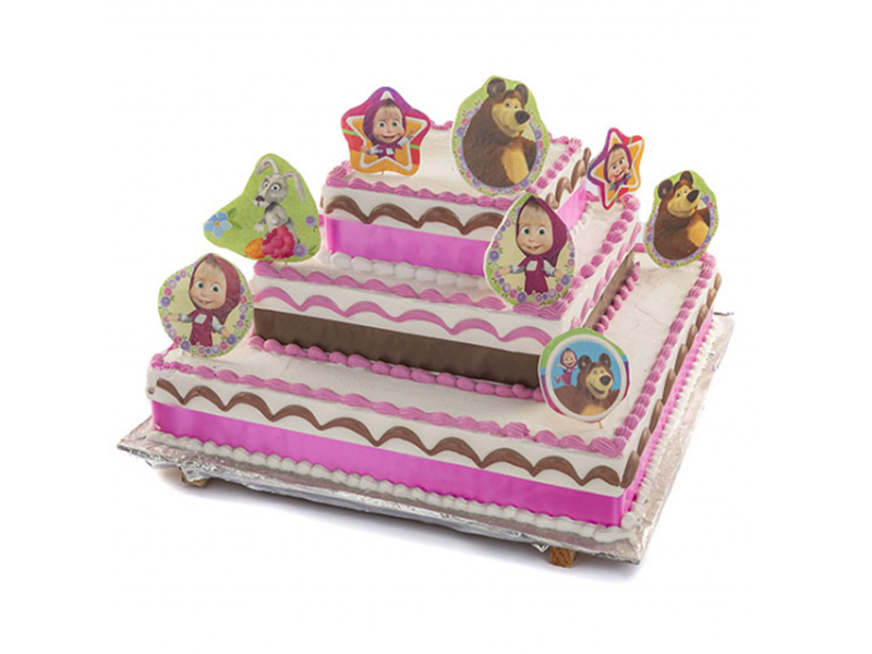 Pastel de Masha y el Oso - Pastelerías Lecaroz